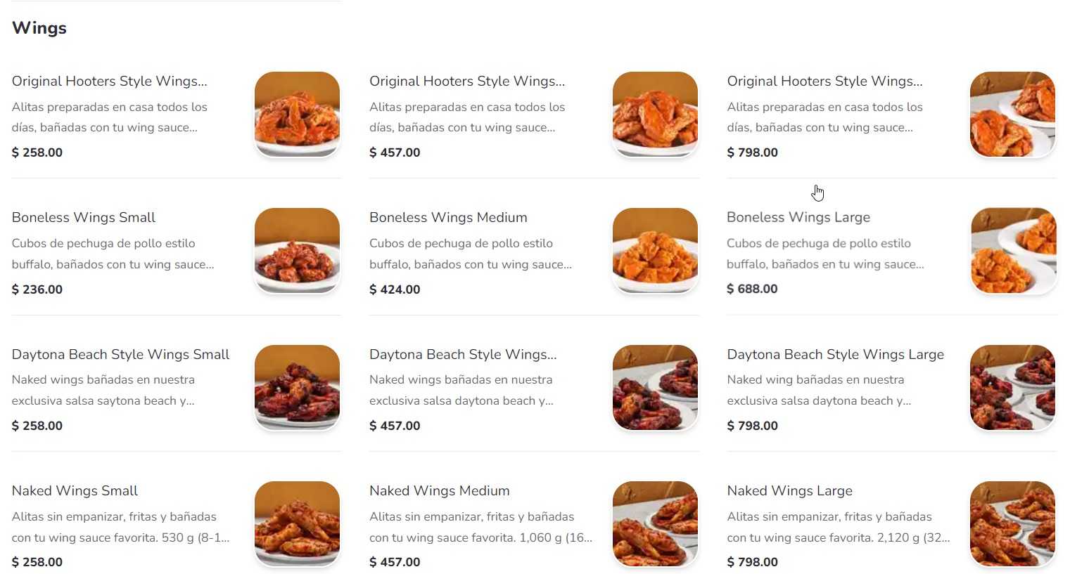 Hooters Menú Precios México Actualizado (octubre 2025)