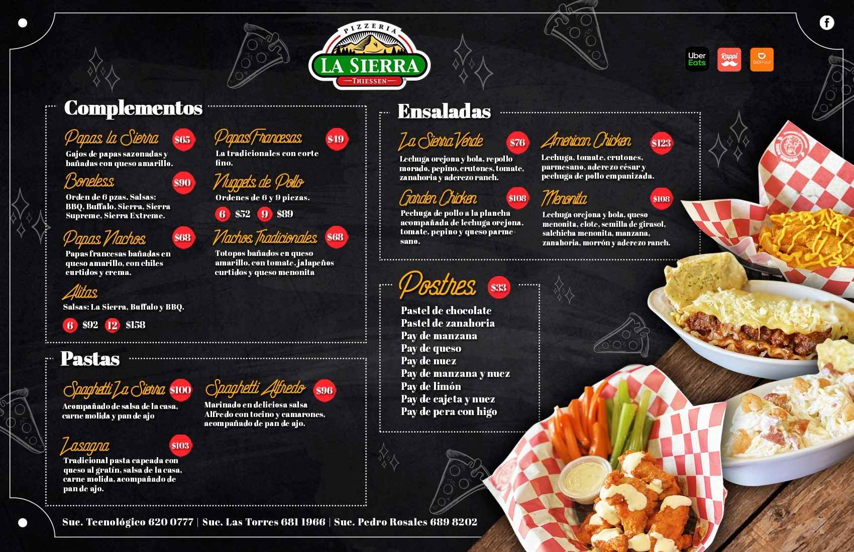 Pizzeria La Sierra Menú Precios México Actualizado (enero 2026)