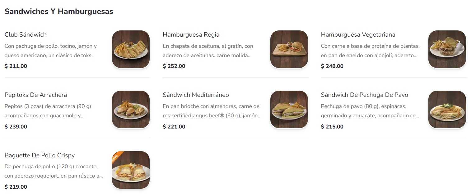 Toks Menú Precios México Actualizado (enero 2026)