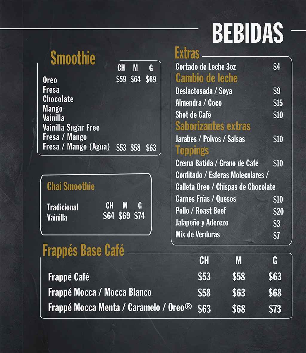 Black Coffee Gallery Menú Precios México Actualizado (diciembre 2025)