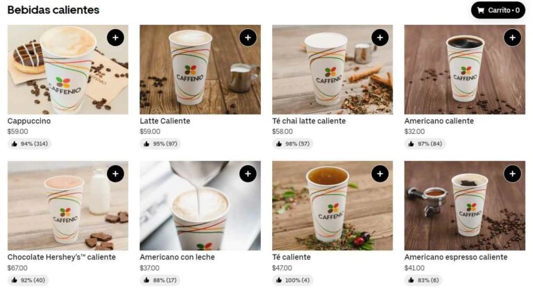 CAFFENIO Menú Precios México Actualizado (mayo 2026)