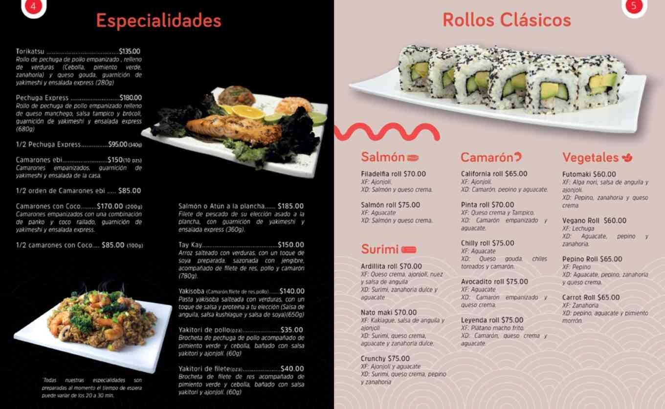 Groshi Express Menú Precios México Actualizado (noviembre 2025)