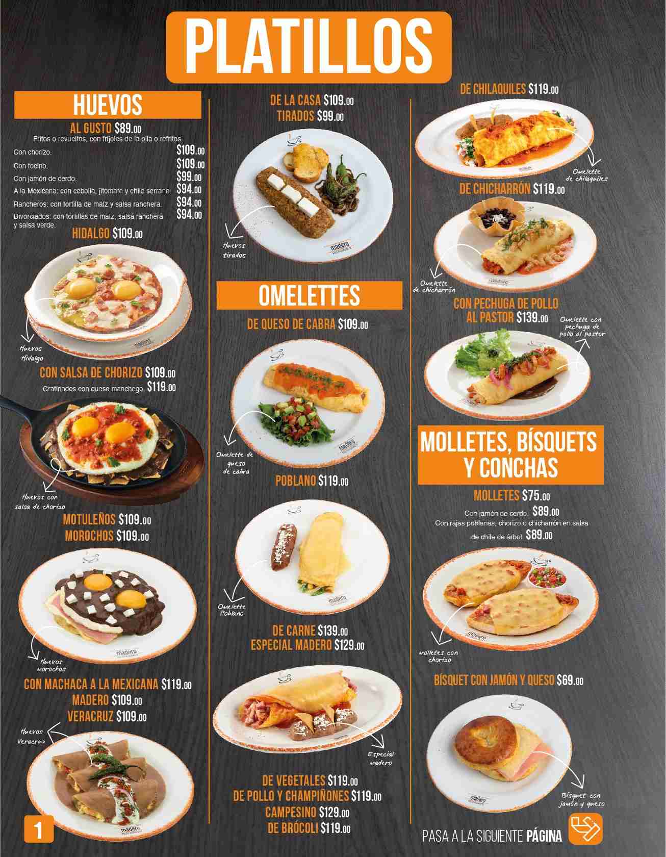 Madero Restaurante Menú Precios México Actualizado (enero 2026)