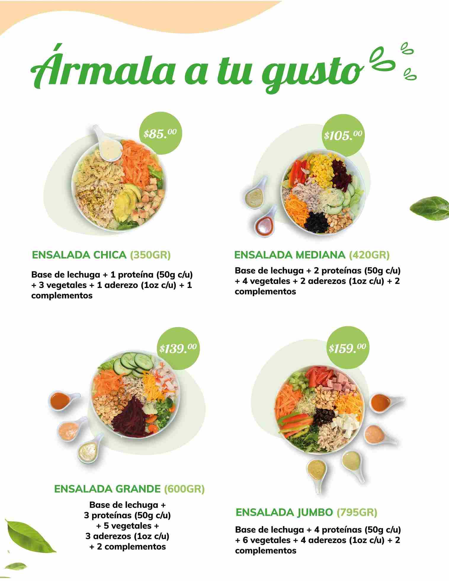 Salad Fresh Menú Precios México Actualizado (mayo 2026)