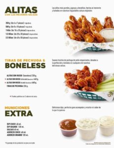 Wings army Menú Precios México Actualizado (enero 2026)