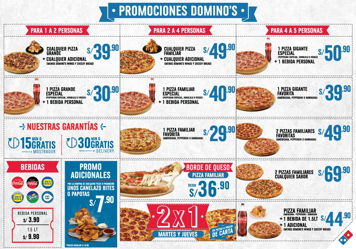 Domino's Pizza Menú y Precios Todo lo Que Necesitas Saber