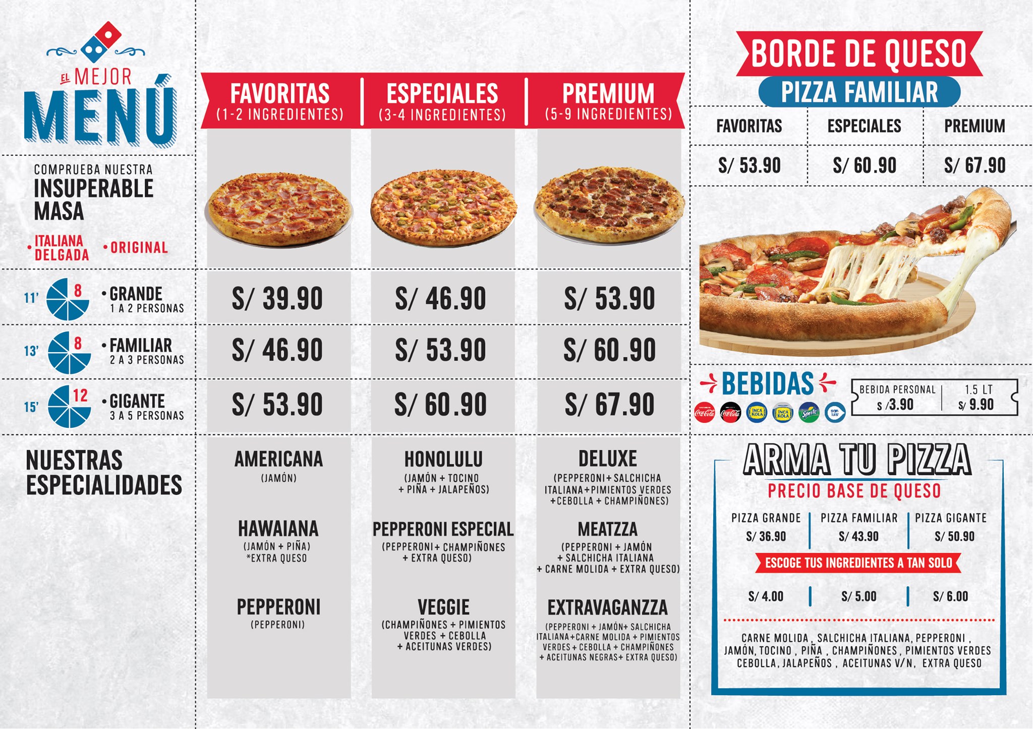 Domino's Pizza Menú y Precios Todo lo Que Necesitas Saber