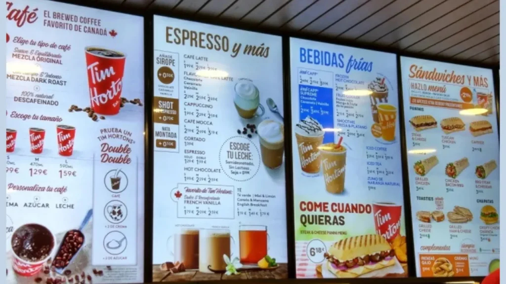Tim Hortons Menu Mexico Updated 2025