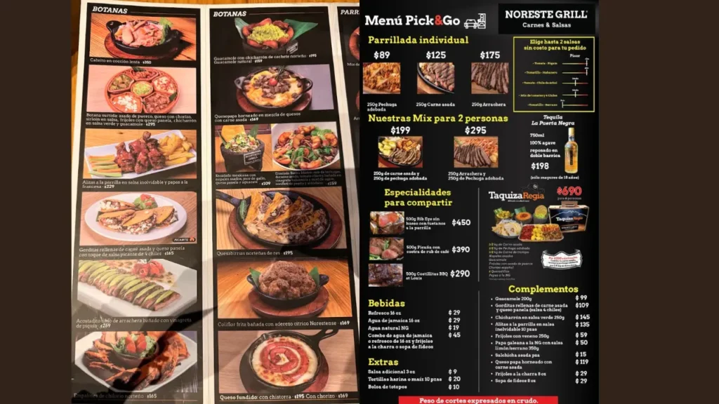 Noreste Grill Menu Una Guía Completa de Sabores y Opciones