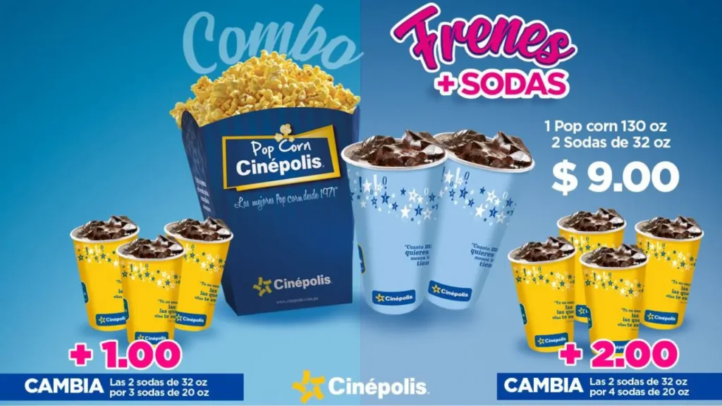 Menu Combos Cinepolis Opciones Precios y Experiencia