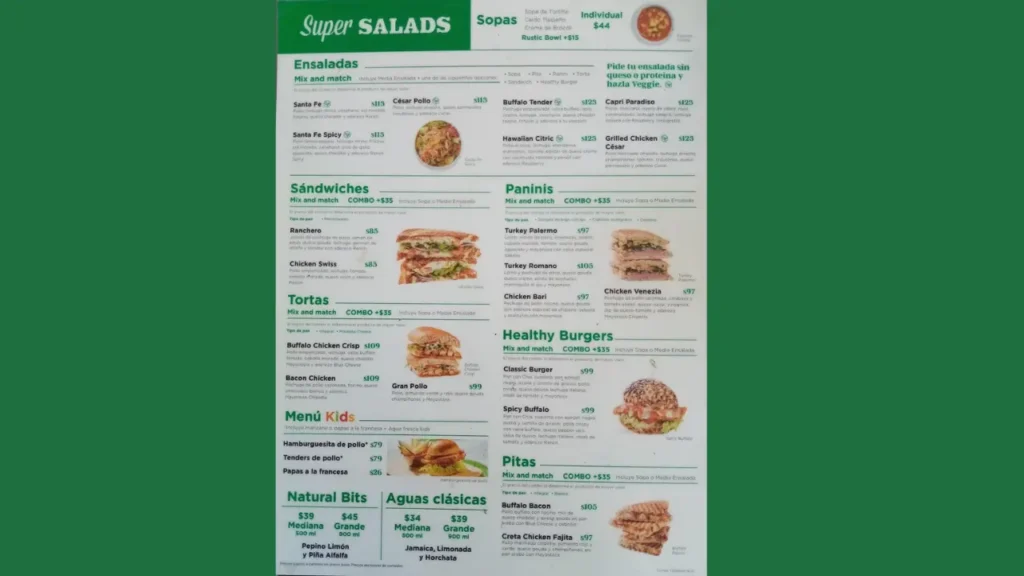 Menu Super Salads Una Guía Completa de Opciones Saludables