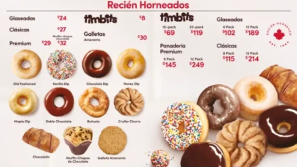 Carta Tim Hortons Menu Guía Completa de lo que Puedes Disfrutar