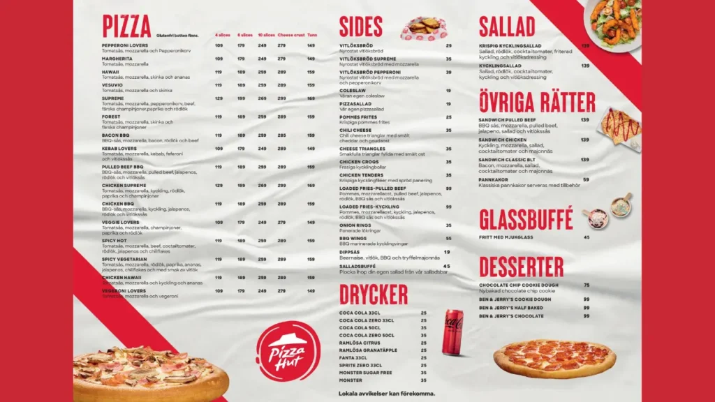 Pizza Hut Menú y Precios Updated 2025
